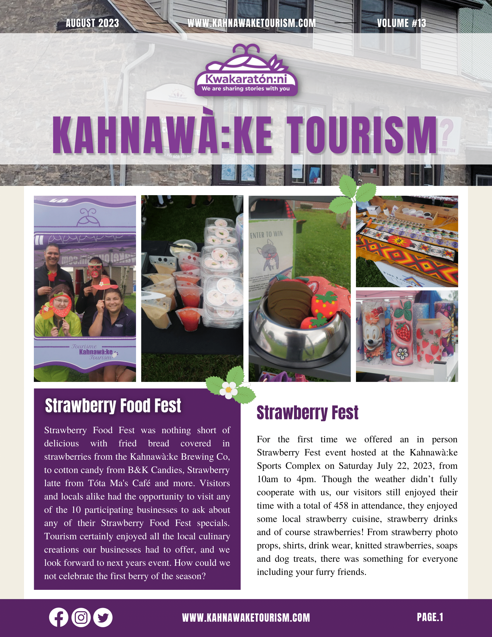 Kahnawà:ke Tourism Newsletters - Kahnawà:ke Tourism