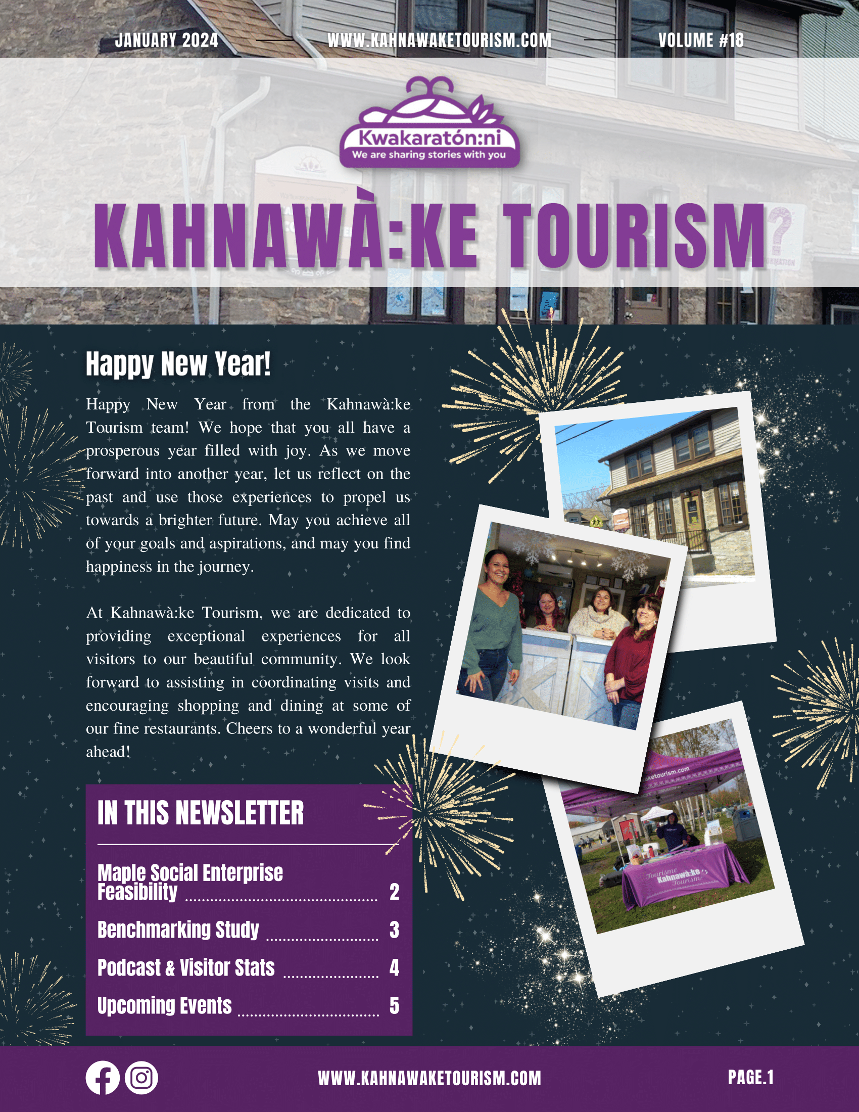 Kahnawà:ke Tourism Newsletters - Kahnawà:ke Tourism