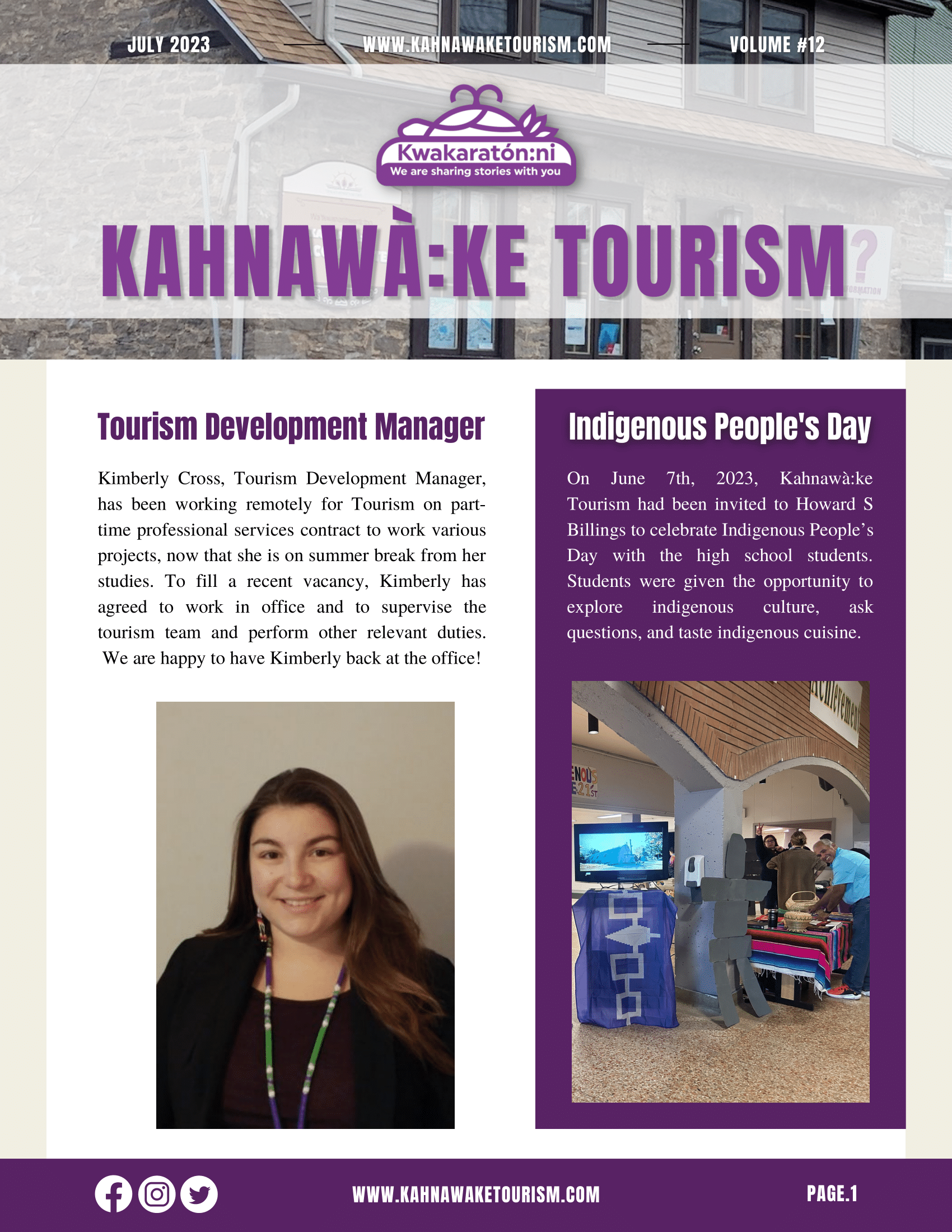 Kahnawà:ke Tourism Newsletters - Kahnawà:ke Tourism